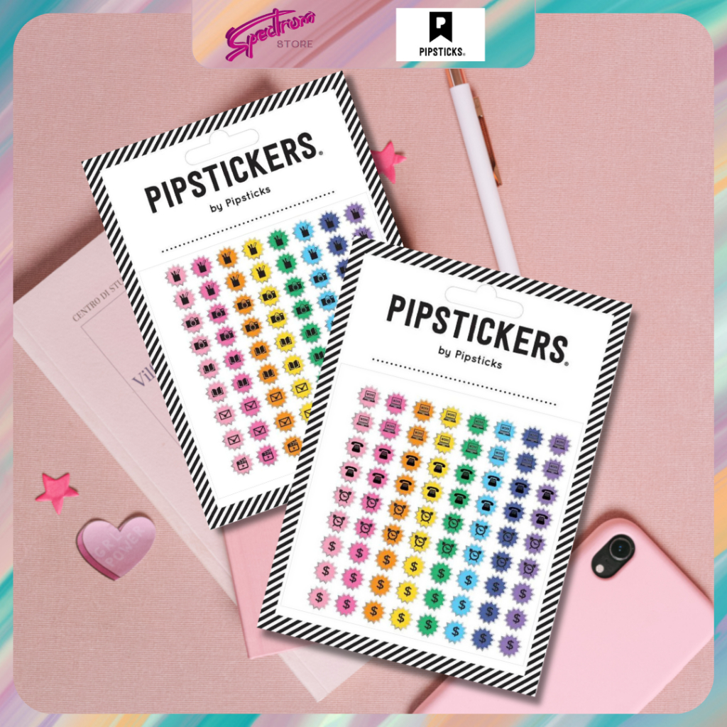 Pipsticks | PVC Unique Silver Foil Holographic Accents Sticker ...