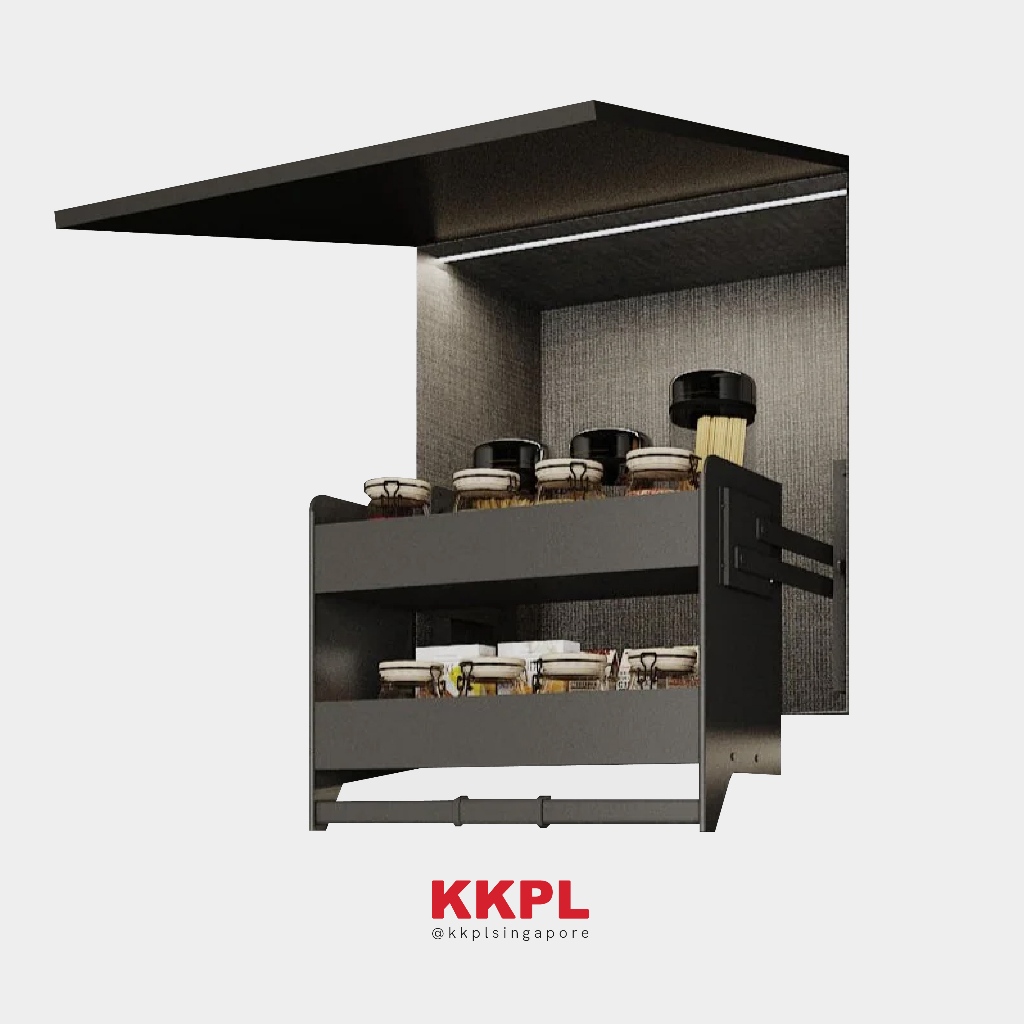 SMART EDEN CHESTNUT AUTOMATED ELEVATION SPICE RACK | Shopee Singapore