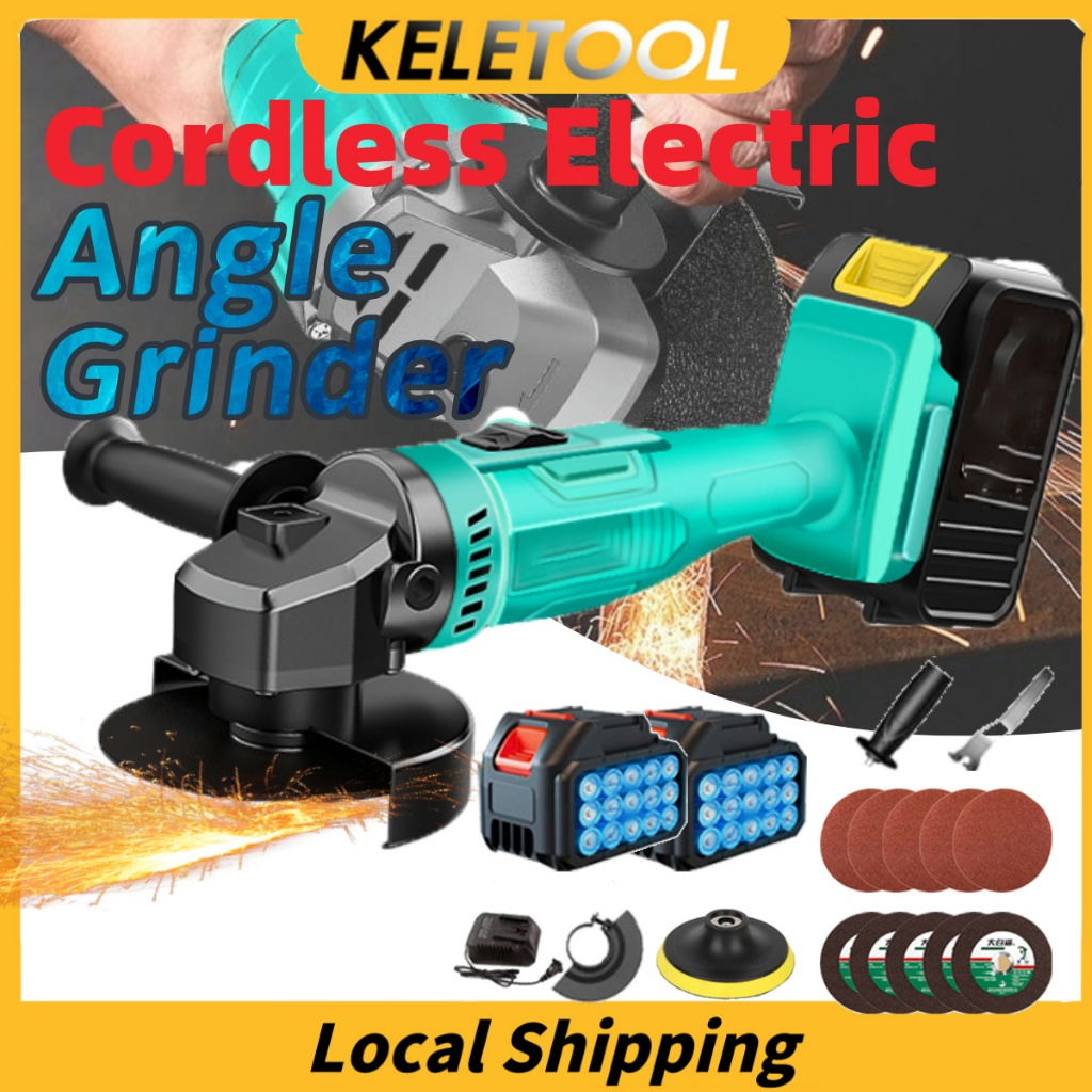 Cordless Electric Angle Grinder Machine Electric Polisher Grinding Tool ...