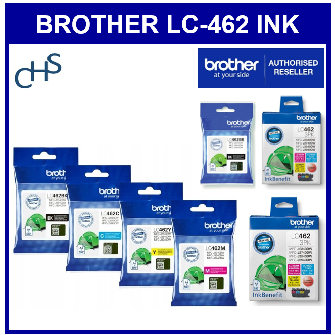 Brother Ink Cartridge LC-462 LC462 LC462CMY-3PK 462 for J2340DW J2740DW ...