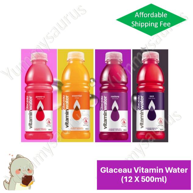 Glaceau Vitamin Water 12 x 500ml - HALAL | Shopee Singapore