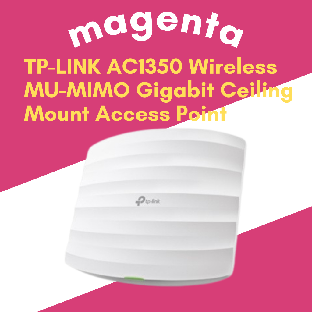 TP-LINK AC1350 Wireless MU-MIMO Gigabit Ceiling Mount Access Point ...