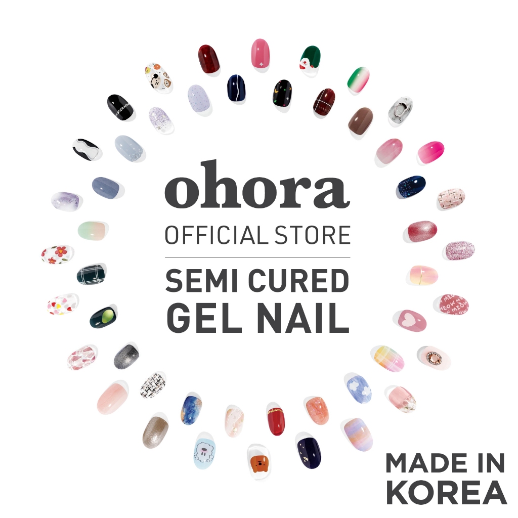 Ohora Assorted Manicure Semi-cured Gel Nail Strips / Assorted Nail ...