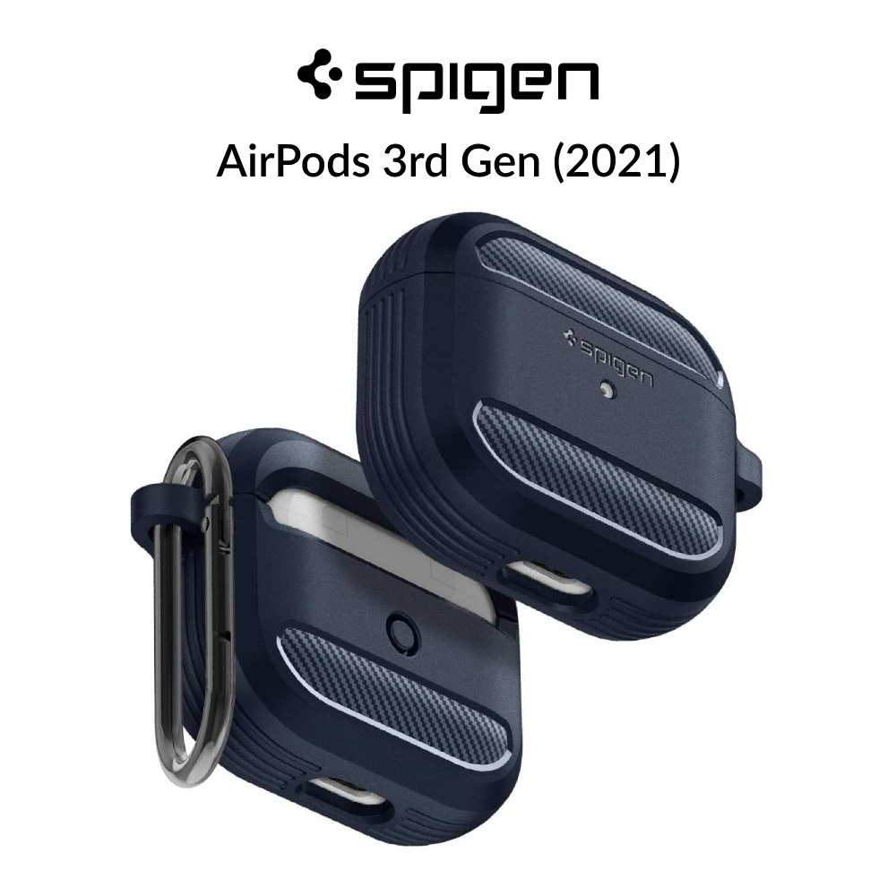 Spigen AirPods 3 Case (2021) rugged armor wireless earbuds casing drop ...