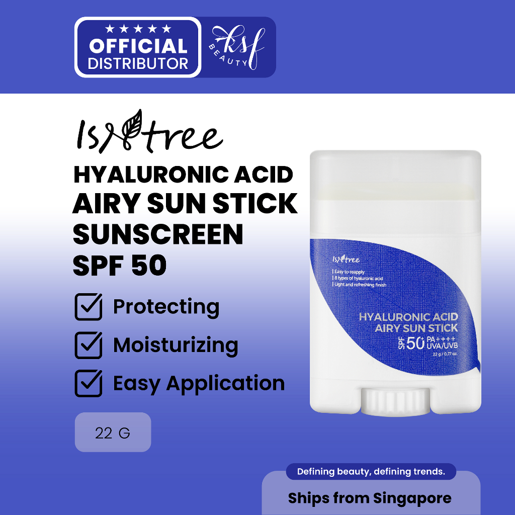 Isntree Hyaluronic Acid Airy Sun Stick Sunscreen SPF 50 - 22g | Shopee ...