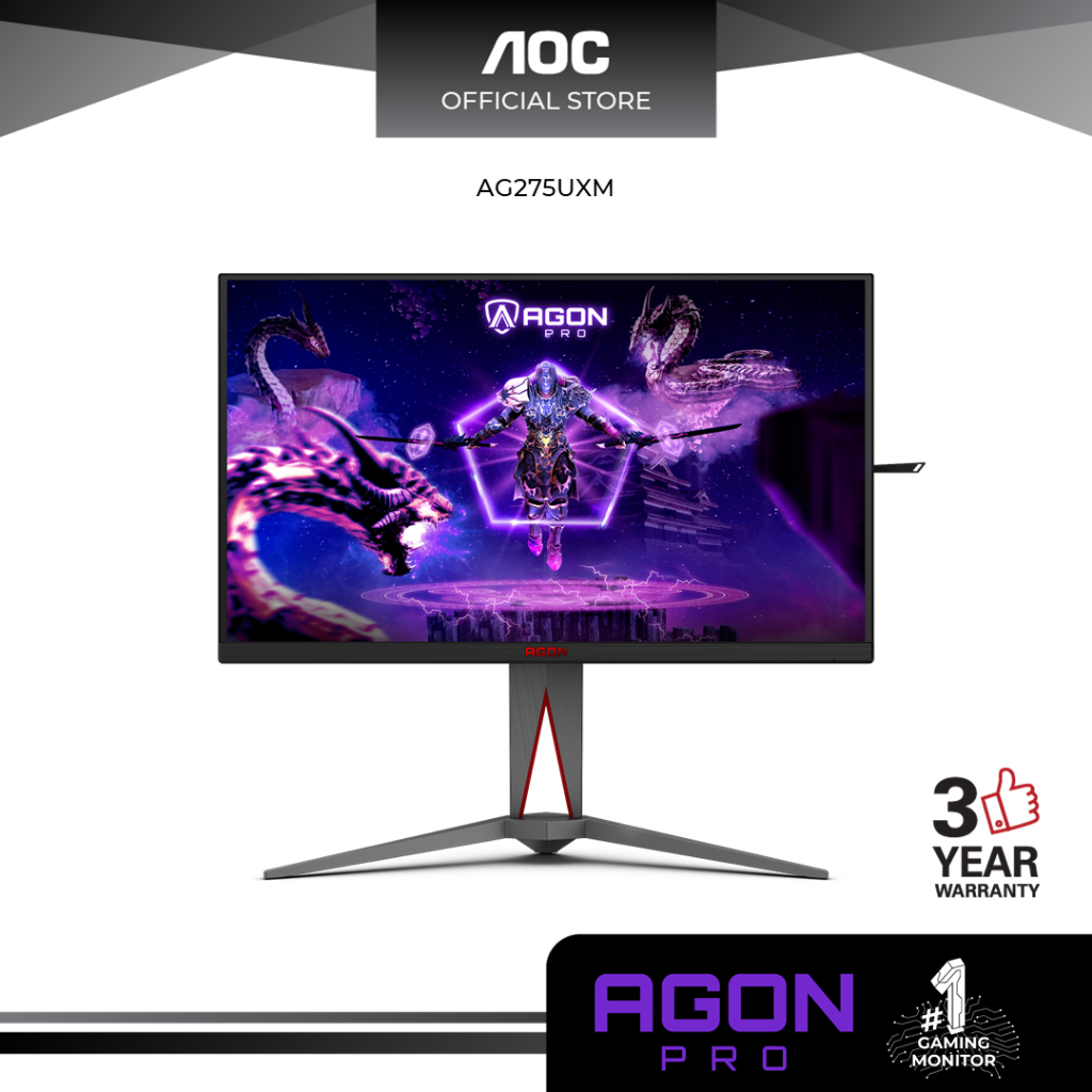AOC AGON AG275UXM 27" 4K UHD 165Hz // 1ms // HDR1000 // Fast-IPS ...