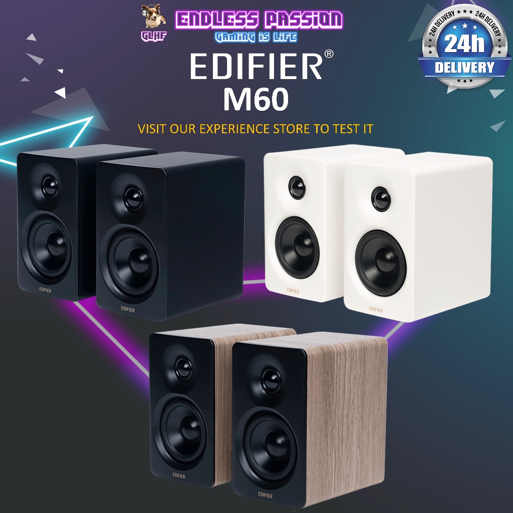 Edifier M60 Compact desktop 2.0 speakers | Shopee Singapore