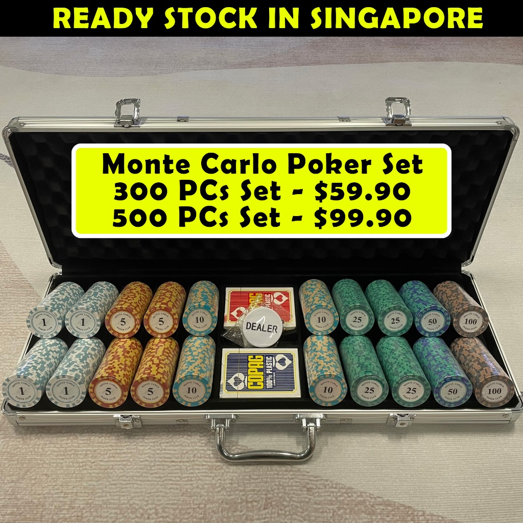 [LOCAL EXPRESS] Monte Carlo Poker Chips Poker Chip Set / Mahjong Chips ...