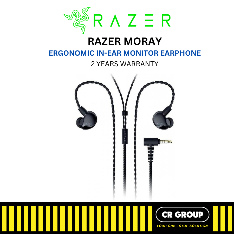 RAZER MORAY Ergonomic In-Ear Monitor Earphone - THX® Certified Sound ...