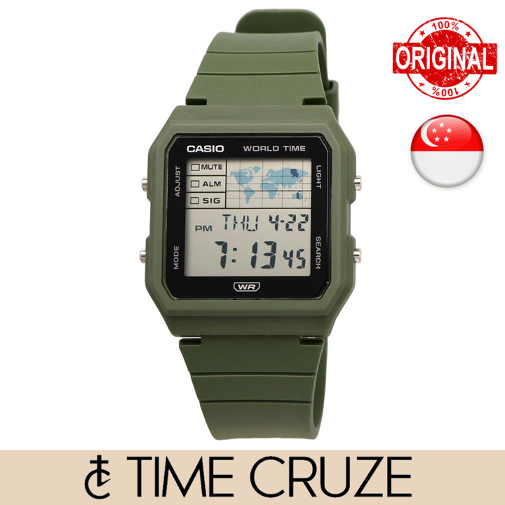 [Time Cruze] Casio LF-30 World Time Bio-based Resin Green Unisex ...