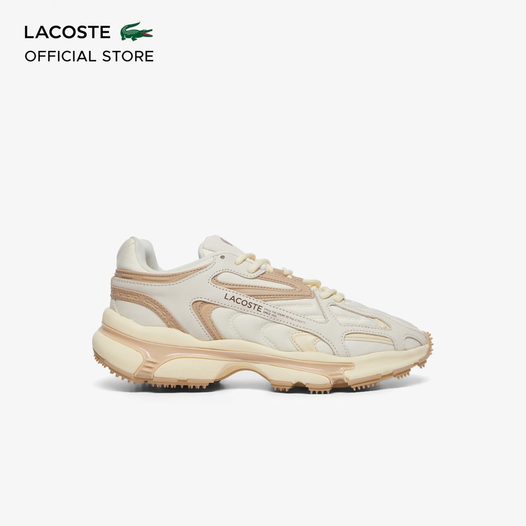 Lacoste Men's L003 2K24 Athleisure Sneakers / Shoes - Performance (White / Light Brown ...