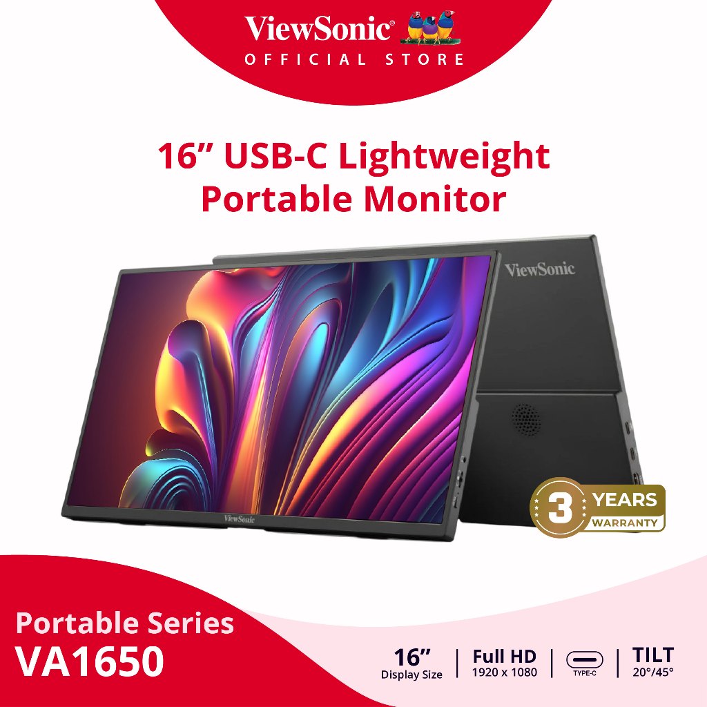 VA1650 - 16” USB-C Lightweight Portable Monitor | Shopee Singapore
