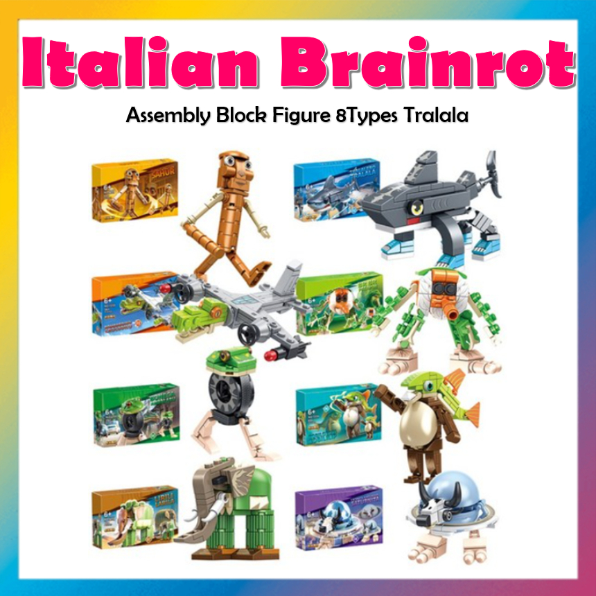 [Italian Brainrot] Assembly Block Figure 8Types Tralala | Shopee Singapore