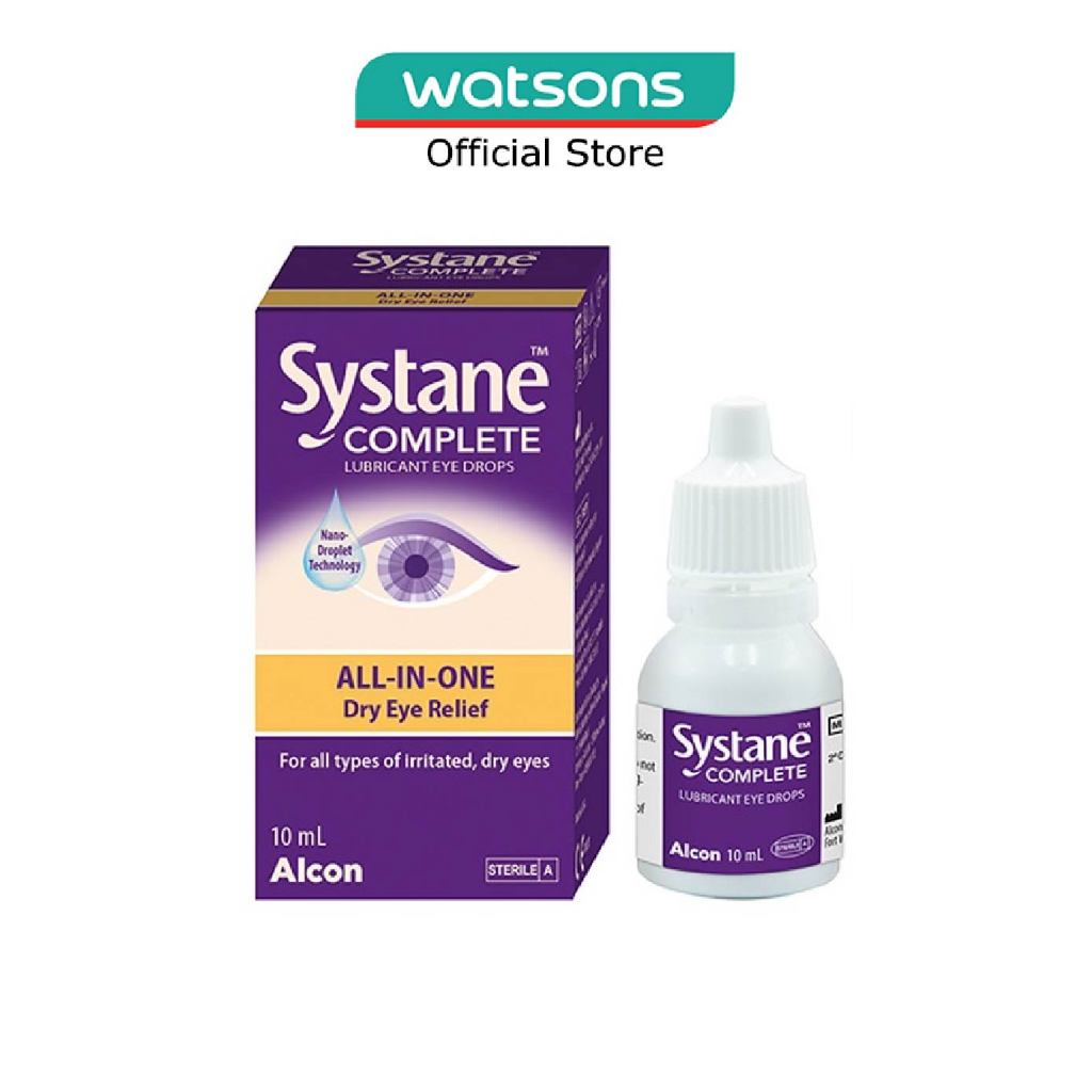ALCON SYSTANE Complete All-in-One Lubricant Eye Drops 10ml | Shopee ...