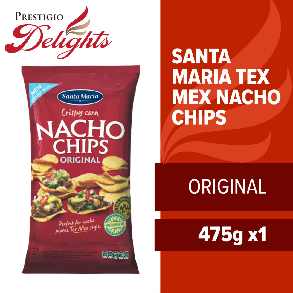 Santa Maria Tex Mex Nacho Chips Original 475 G | Shopee Singapore
