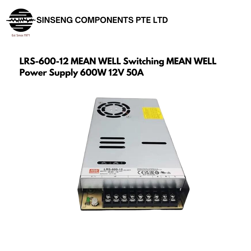Mean Well LRS Series Industrial Panel Mount Switching Power Supply - 600W 12V 50A [Meanwell ...