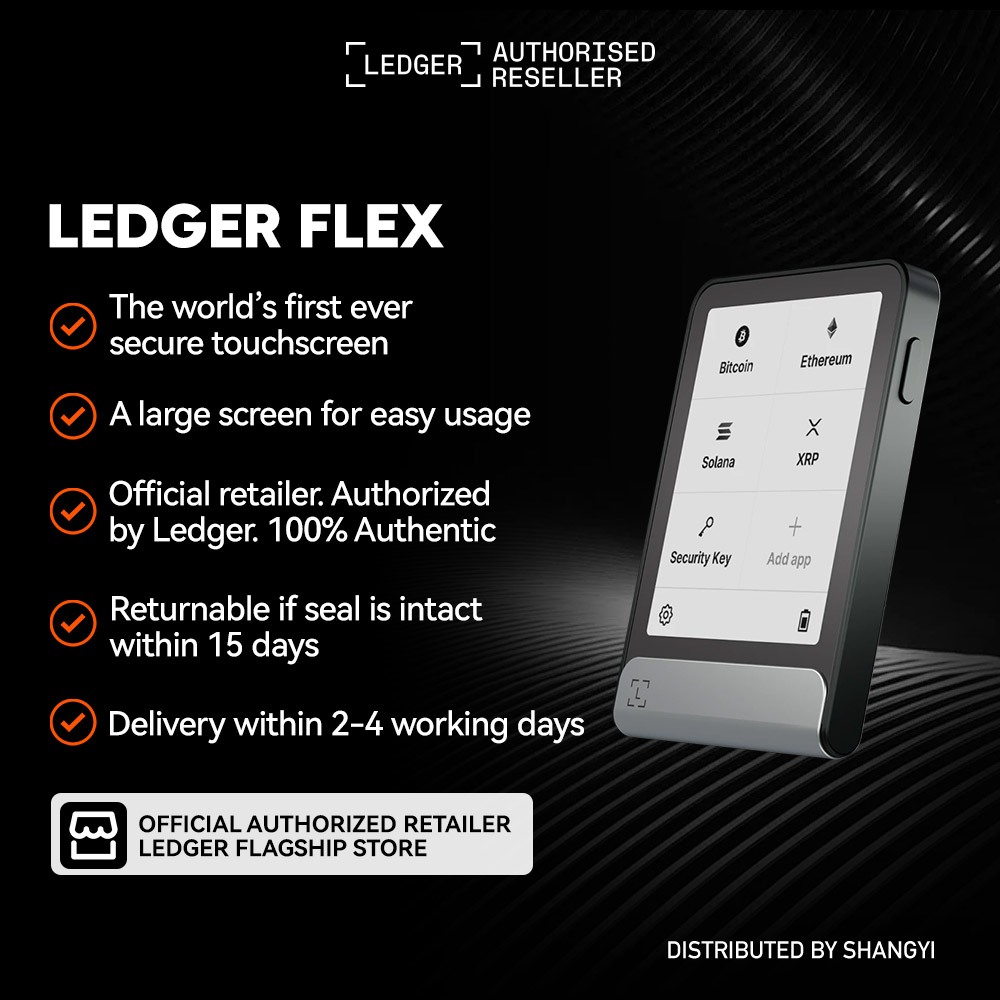 [Official Authorized Retailer] Ledger Flex Touchscreen Crypto Hardware ...