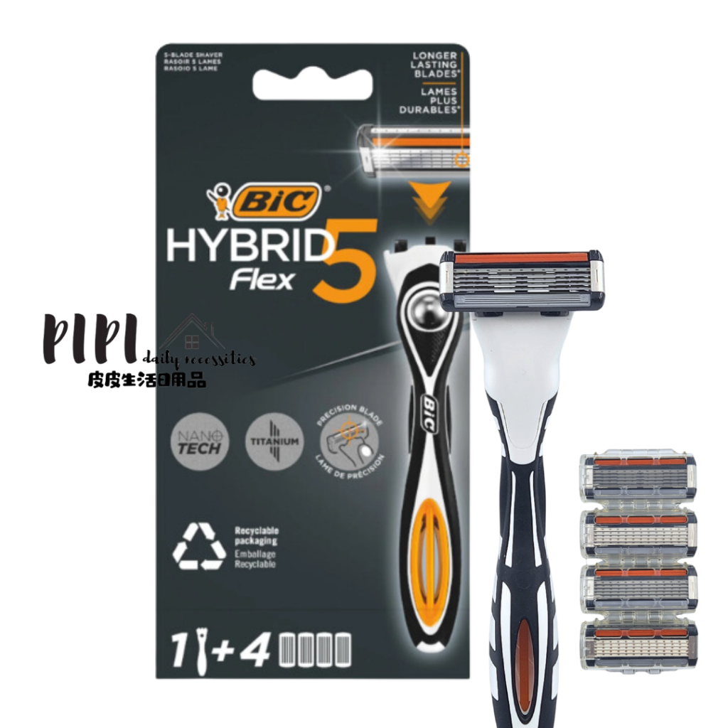 BIC Flex 5 Hybrid Razor + 4 Shavers | Shopee Singapore