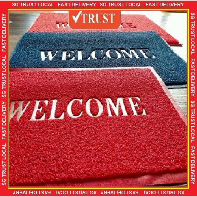 🇸🇬 𝗧𝗼𝗽 𝗥𝗮𝘁𝗲𝗱 Welcome Mat (5 sizes) Home Office Shop Home Door Rug M-2XL ...