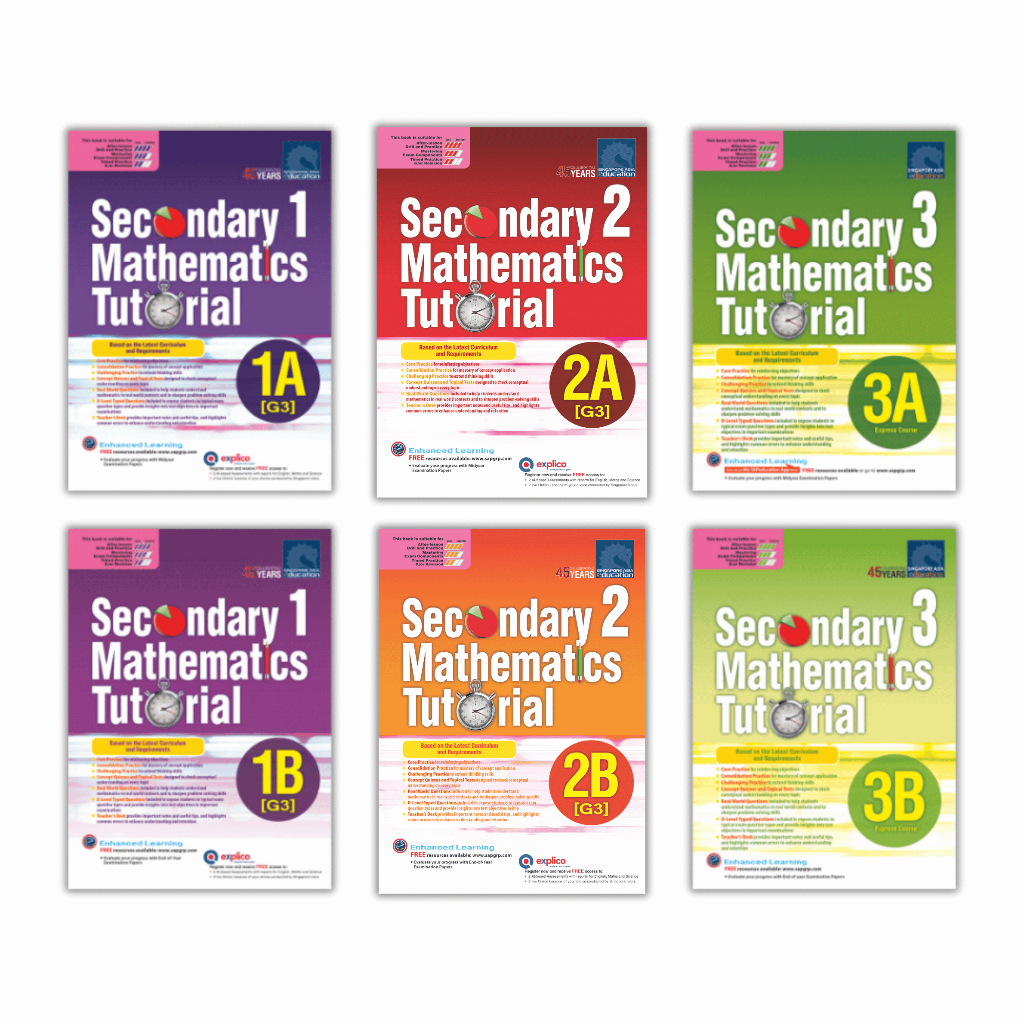 Secondary Mathematics Tutorial 1A - 3B [Express / G3] | Topical ...