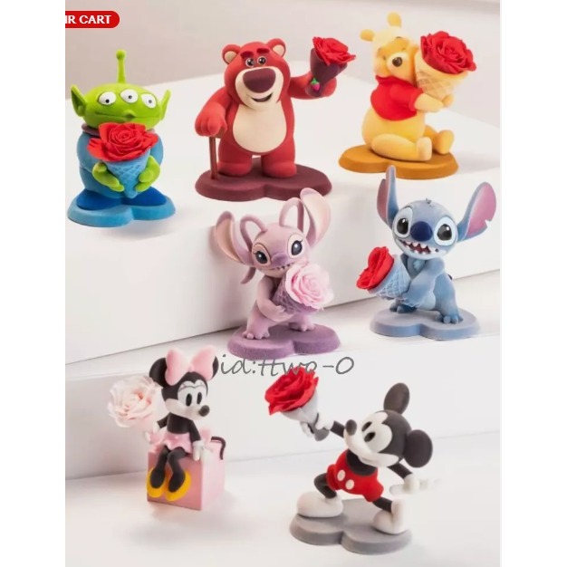 Bestine Valentine's Day Rose Disney Velvet Figure (Confirmed) | Shopee ...