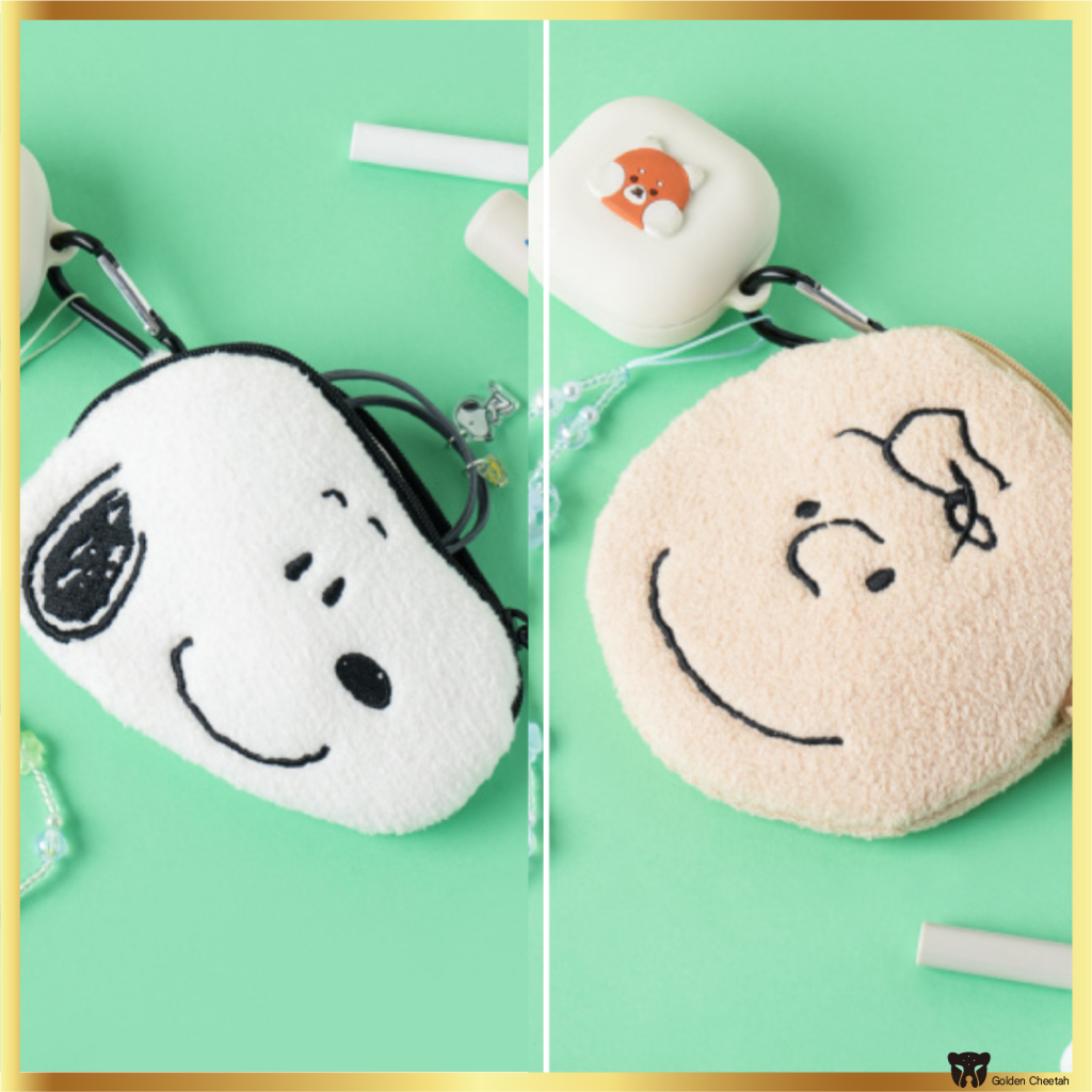 Peanuts Snoopy & Charlie Brown Coin Purse with Carabiner | Shopee Singapore