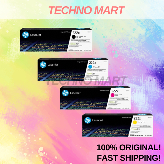 [SG Local Stock] Original HP 222X Black (W2220X) Cyan (W2221X) Yellow ...