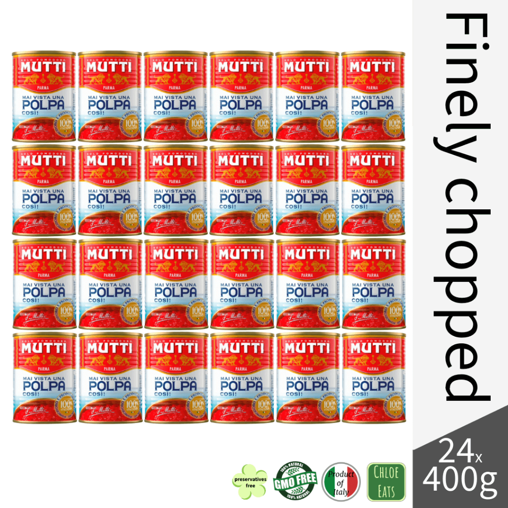 Mutti Italian Polpa finely chopped tomatoes - Box 24x400g | Shopee ...