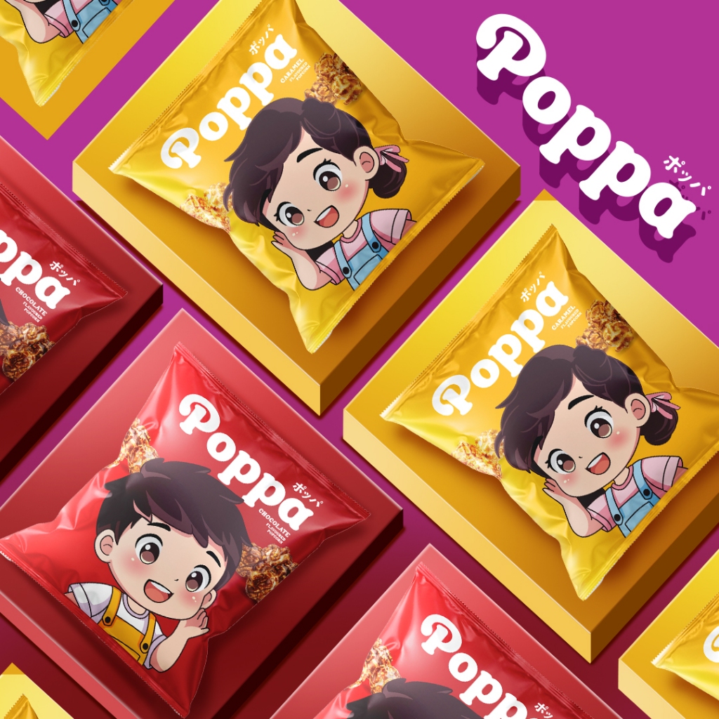 POPPA Caramel / Chocolate Popcorn 40g | Shopee Singapore