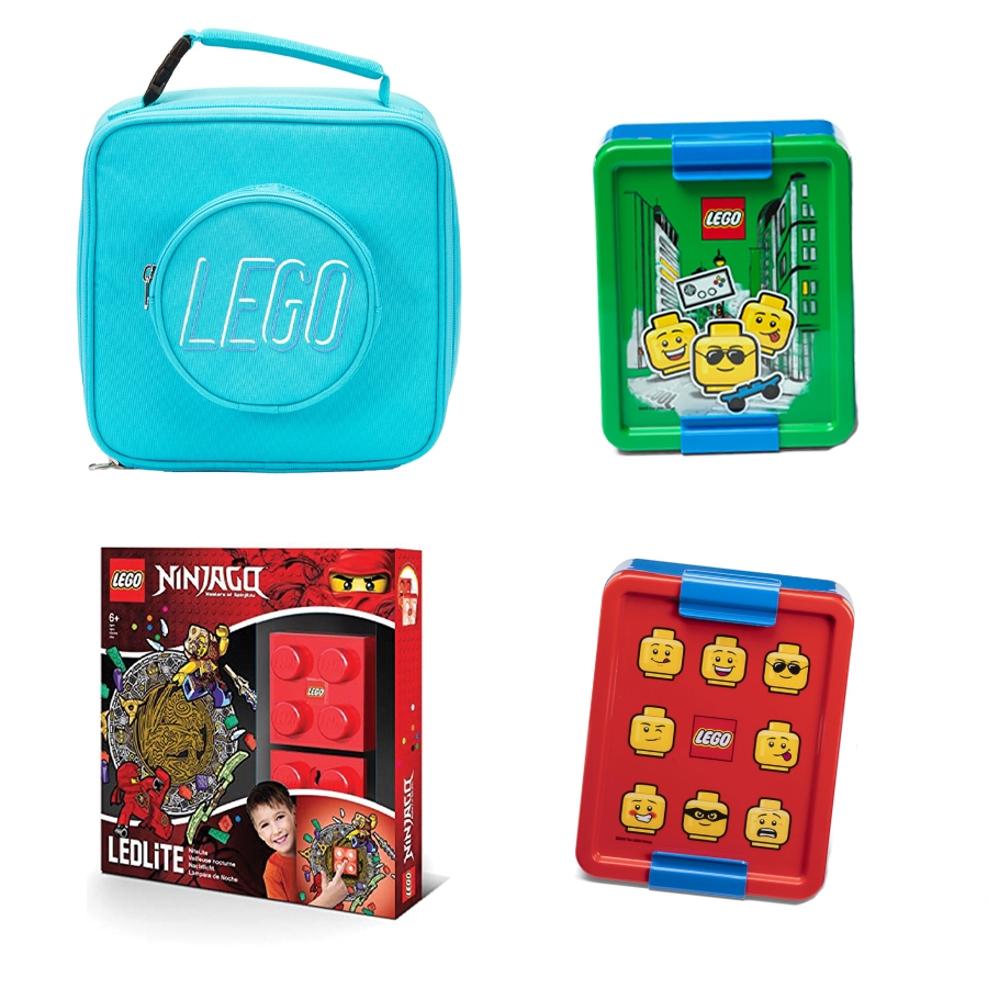 [Value Set] LEGO Kai Nightlight + Azure Lunch Bag + Boy Lunch Box ...