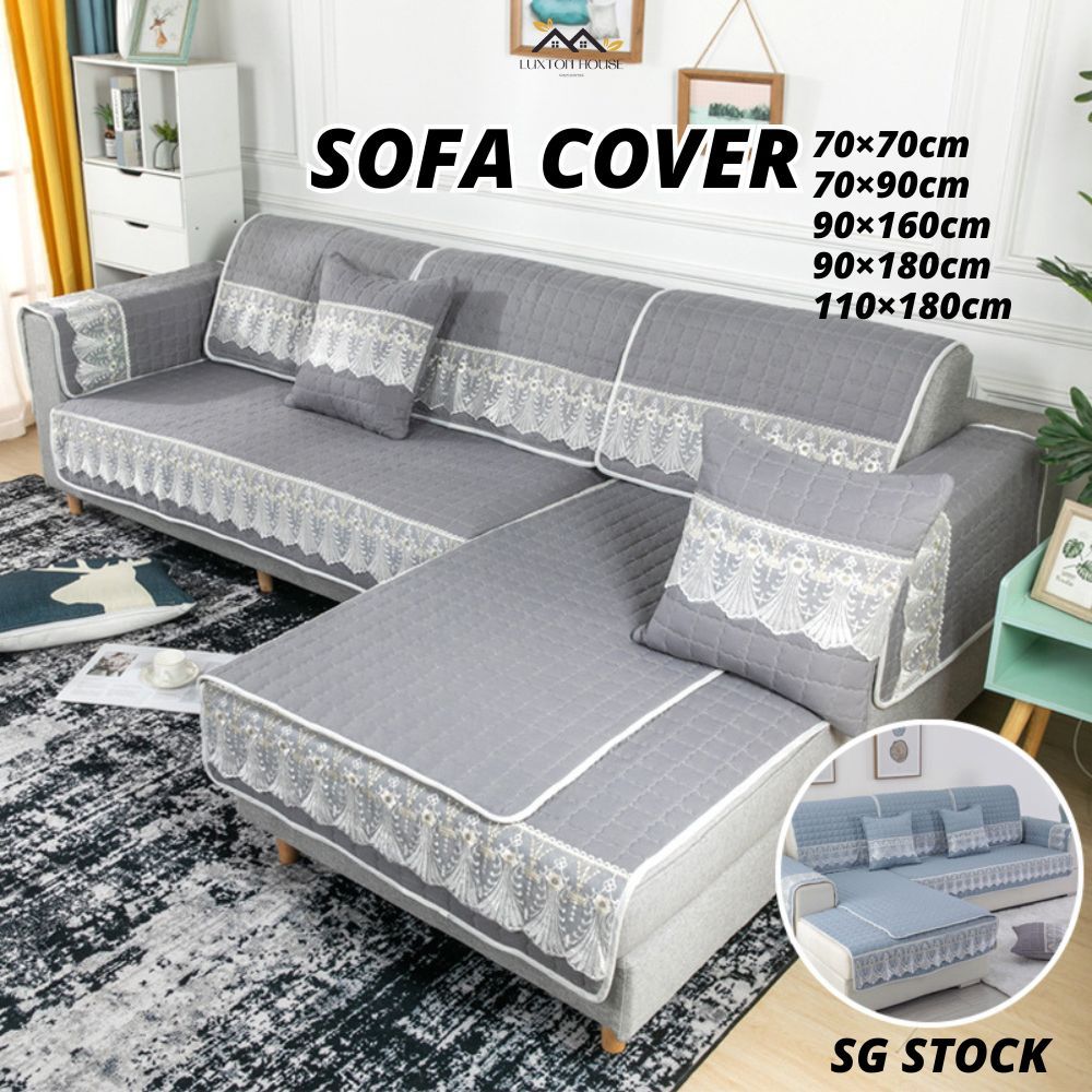 {SG} Sofa Cover 90×160cm 90×180cm Non Slip Sofa Cover Protector Sofa Bed Cover Sofa Seat Cover L ...