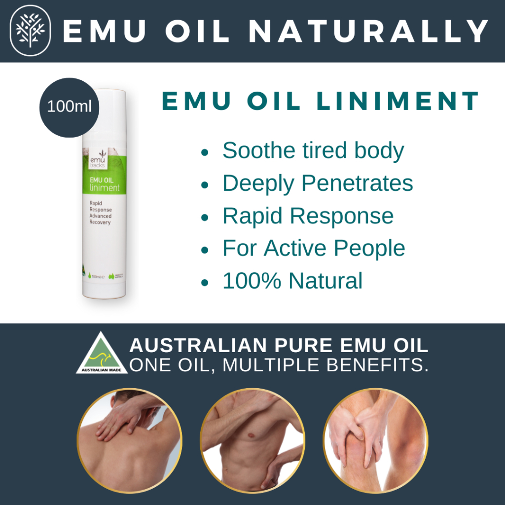 EXP OCT 27 Emu Tracks Emu Oil Liniment 100ml. Natural Pain Relief for ...