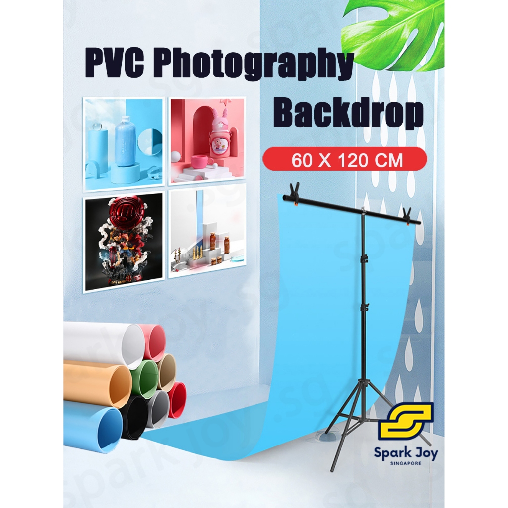 【SG】PVC Photography Backdrop Solid Color Matte Waterproof Backdrop Paper 5 Color For Photography ...