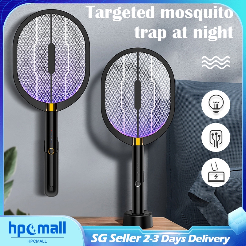 【SG Ready Stock】Electric Insect Racket Rechargeable Mosquito Killer ...