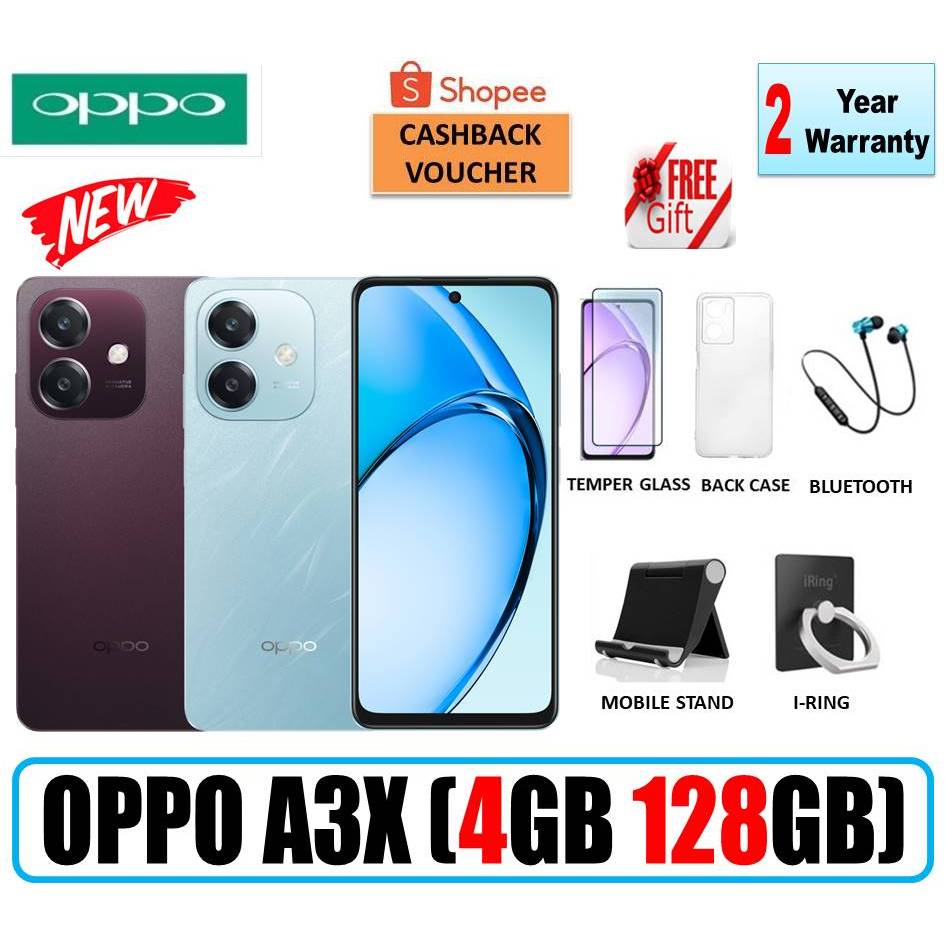 OPPO A3X (4GB RAM 128GB ROM) / (4GB RAM 64GB ROM) | 2 Year Local SG ...