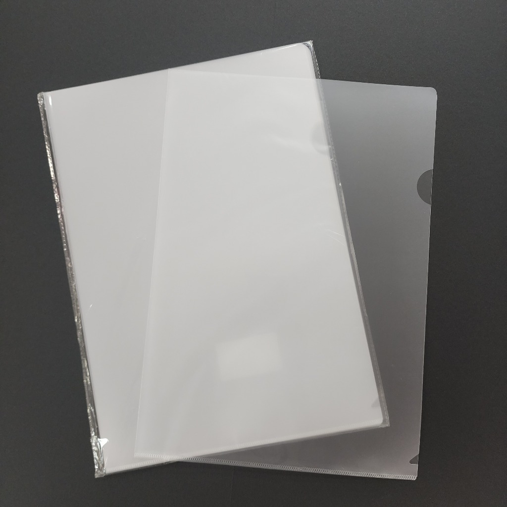 [SG Seller] L Shape Plastic Folder, 10pcs per packet, good to fit A4 ...