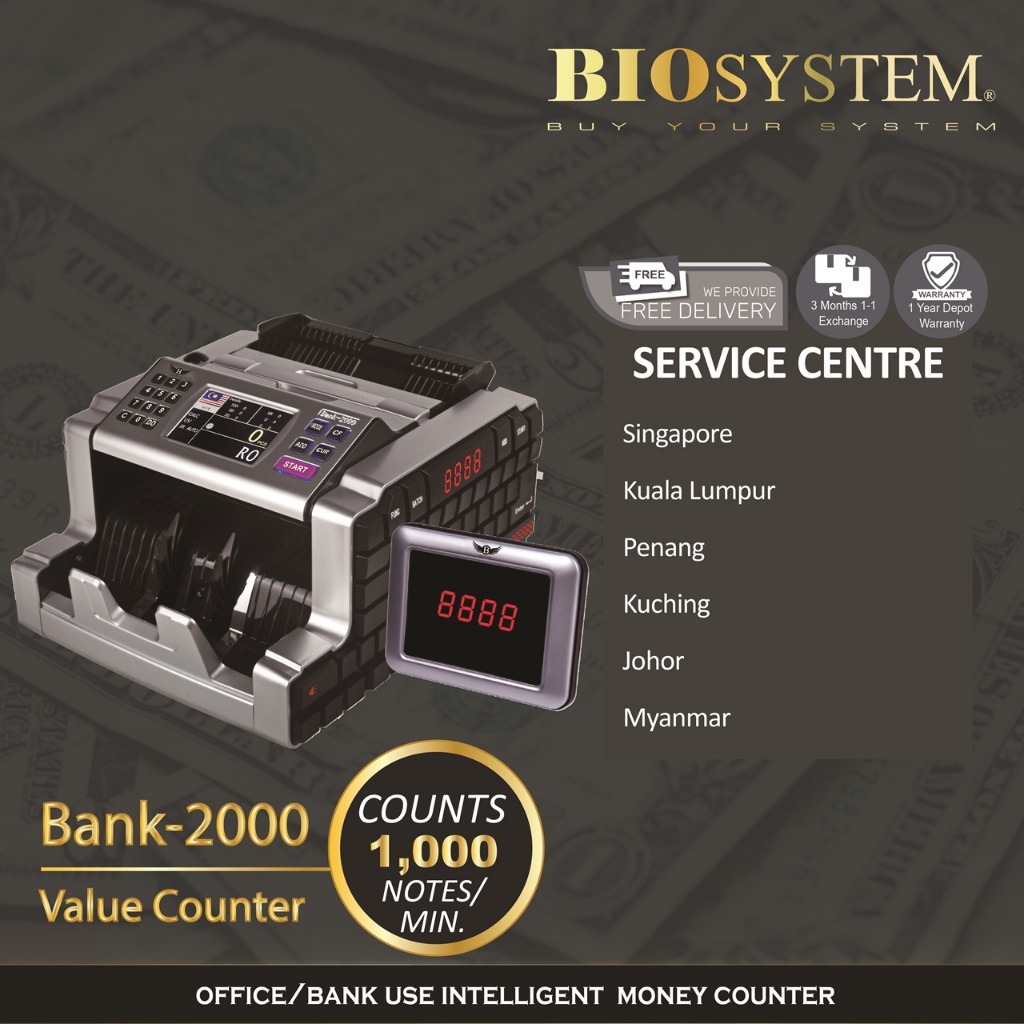 BIOSYSTEM BANK2000 UNIVERSAL NOTES COUNTER | Shopee Singapore