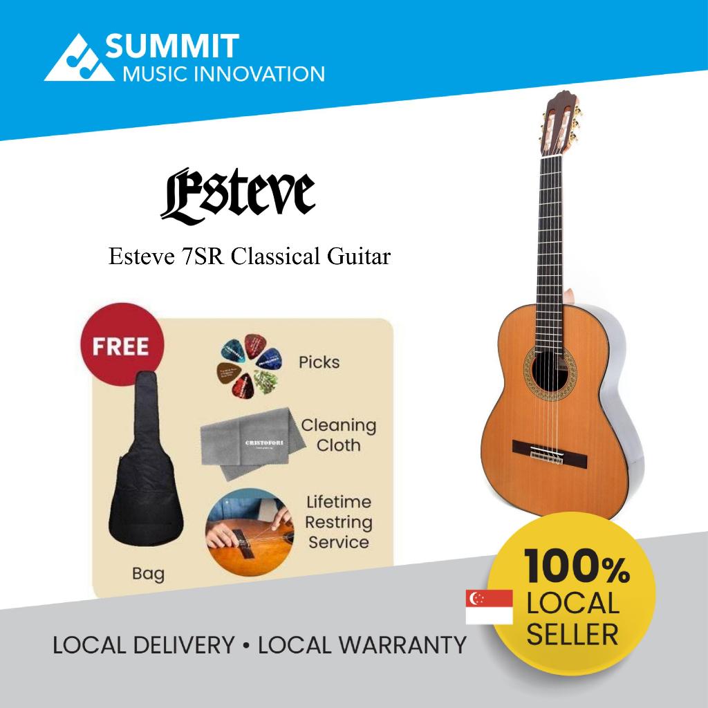 Esteve 7SR Classical Guitar - Solid Indian Rosewood Side/Back (Esteve 4 ...