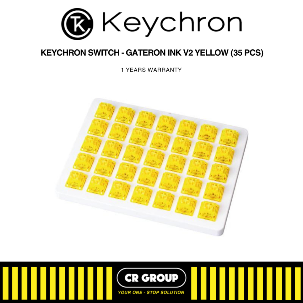 KEYCHRON GATERON INK V2 - Yellow / Blue - 35 Switches (1Yr KEYCHRON ...