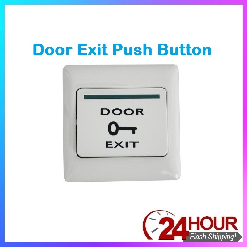 EXIT PUSH BUTTON SWITCH FOR DOOR ACCESS CONTROL SYSTEM | Shopee Singapore