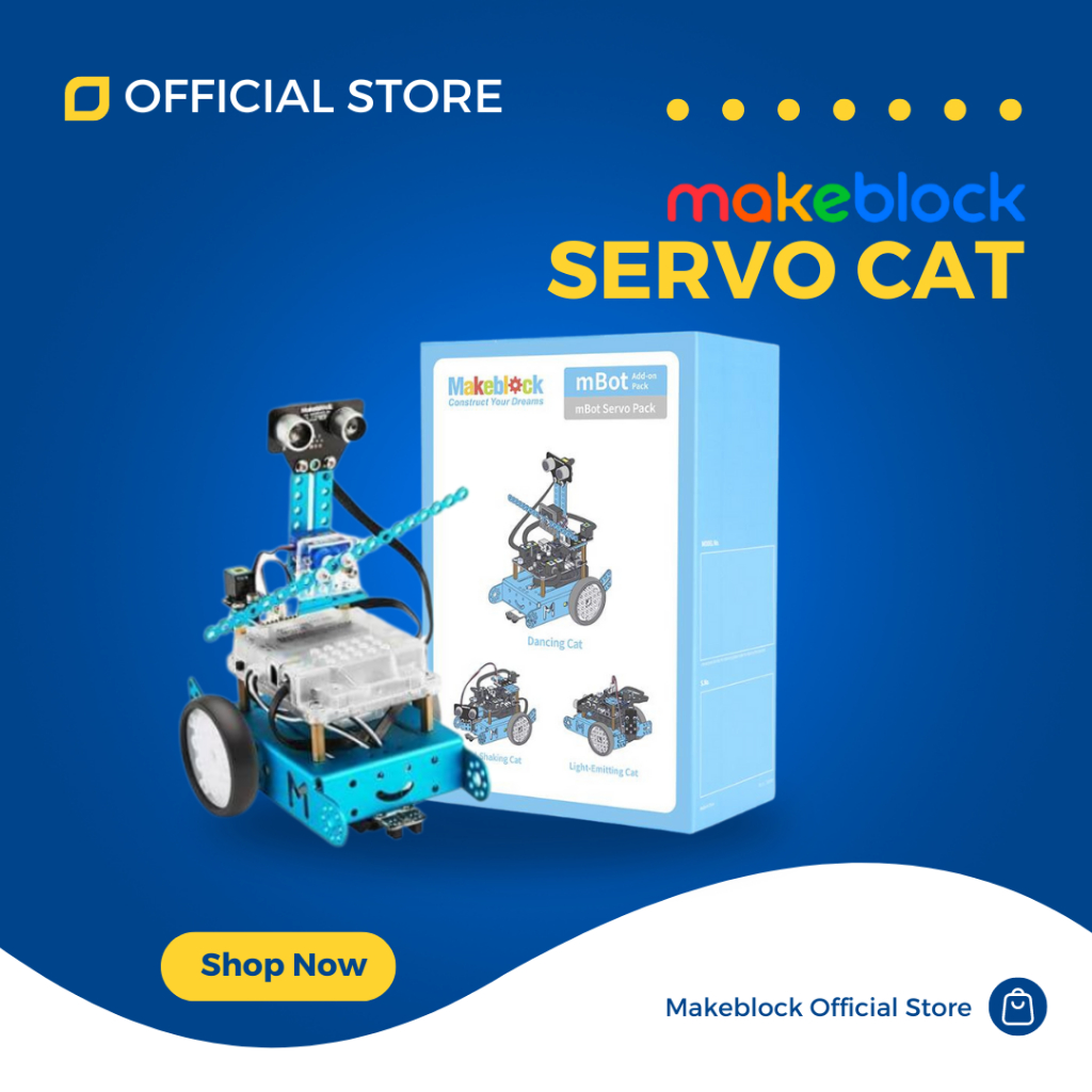 Makeblock Servo Cat Robot 3-in-1 Add-on Pack for mBot | STEM ...