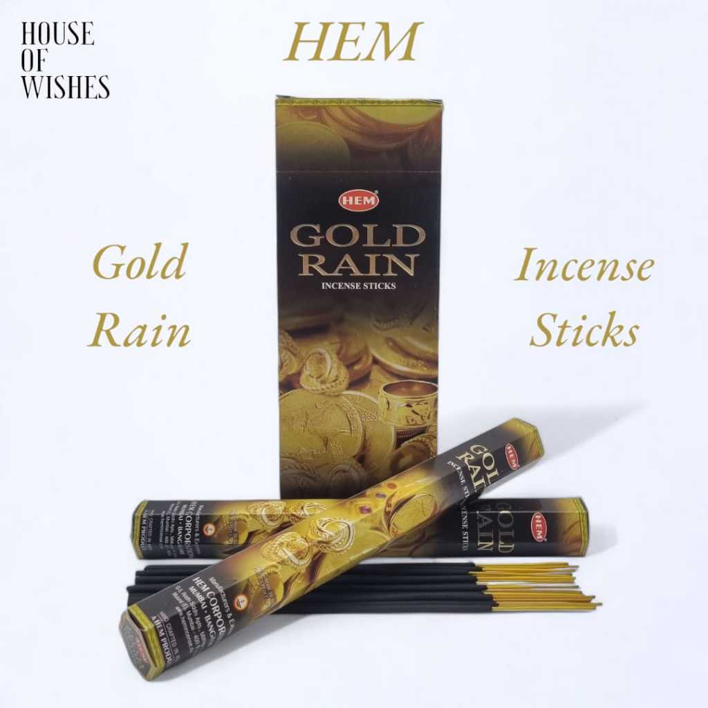 HEM - Gold Rain Incense Sticks (20 Sticks Per Box) | Shopee Singapore