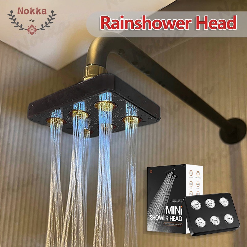 【SG】High Pressure Rainshower Head Magic Water Flow Rainfall Showerhead ...