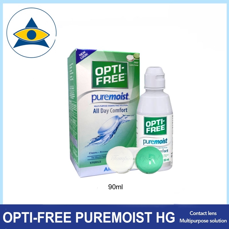(Travel Kit 90ml) OPTI-FREE PURE MOIST HG Contact Lens Multipurpose ...