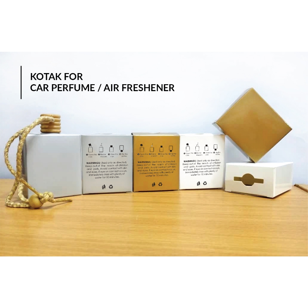 CAR PERFUME BOX / AIR FRESHENER PACKAGING BOX (BOX ONLY) (READY STOCK ...