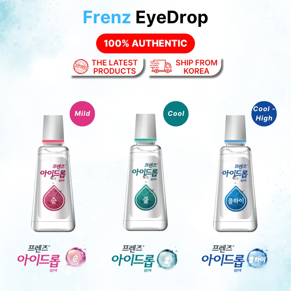 Frenz EyeDrop (Mild Cool High) 14ml - Refresh Tear Cool Korea Eye Drops for Dry Eyes | Shopee ...