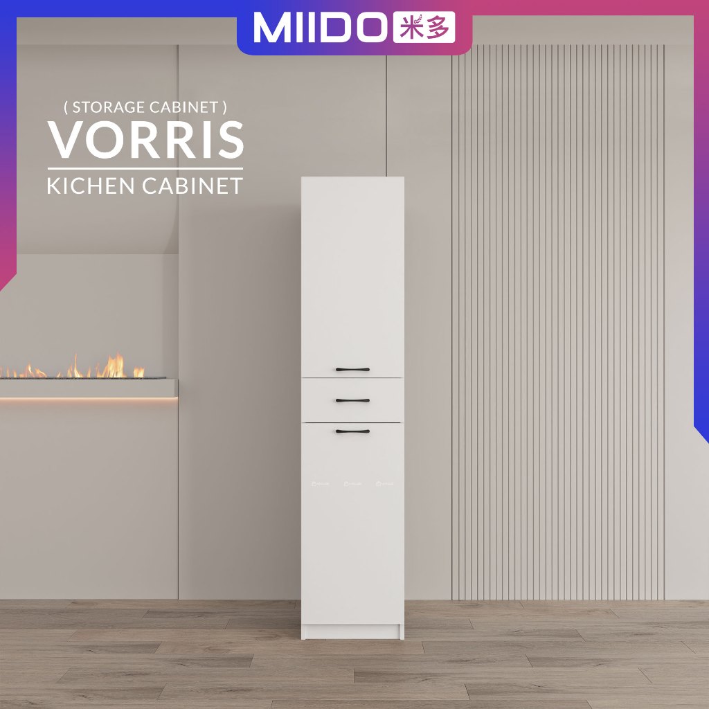 FREE DELIVERY & INSTALLATION / MIIDO Vorris Kitchen Storage Cabinet ...