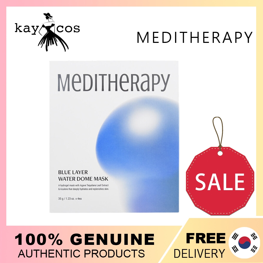 MEDITHERAPY Blue Layer Water Dome Mask 35 g / 1.23 oz.*4 sheets (1 Box) | Shopee Singapore
