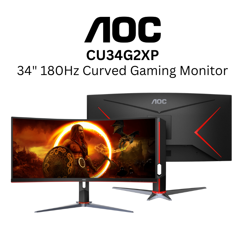 AOC CU34G2XP 34" WQHD Gaming Monitor Curved VA/180Hz/1ms(GtG ...