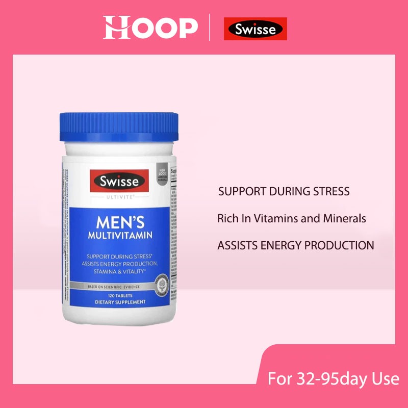 Swisse Ultivite Men's Multivitamin 120 Tablets EXP：11/2025 | Shopee Singapore